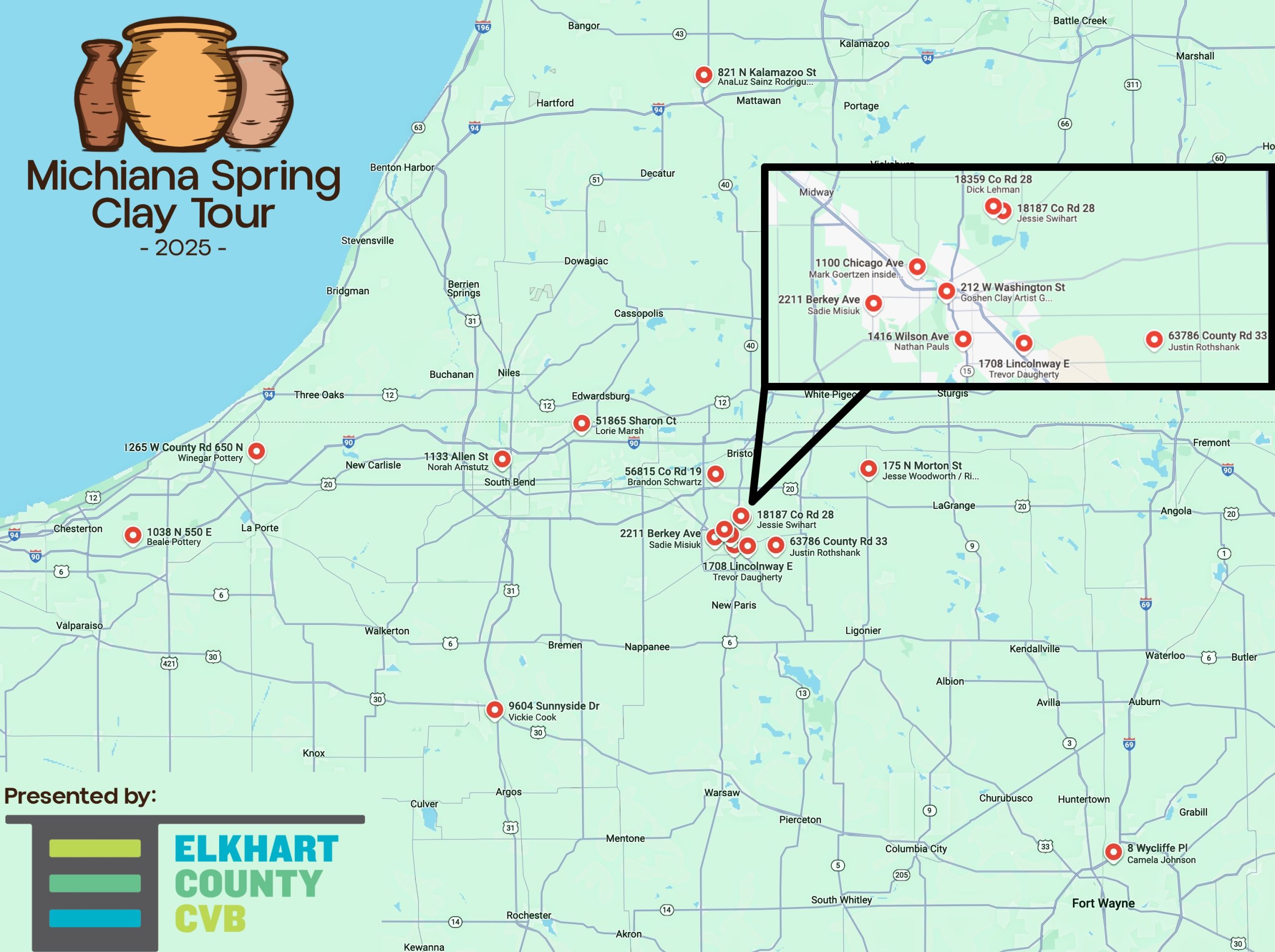 Michiana Pottery Tour – Pottery and ceramics on display in Michiana